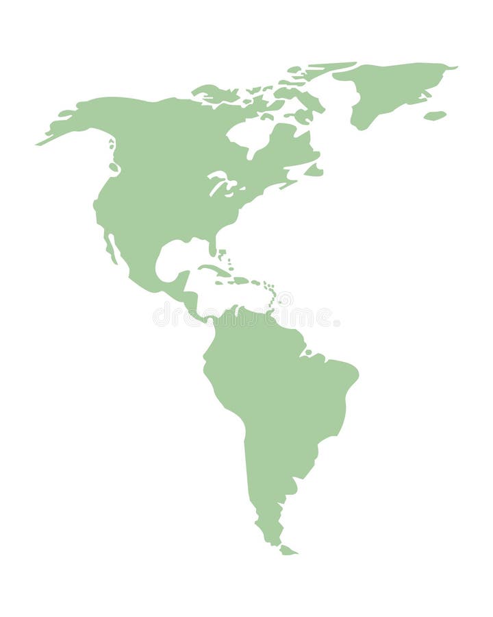 American Continent Silhouette Geography Icon Stock Vector ...