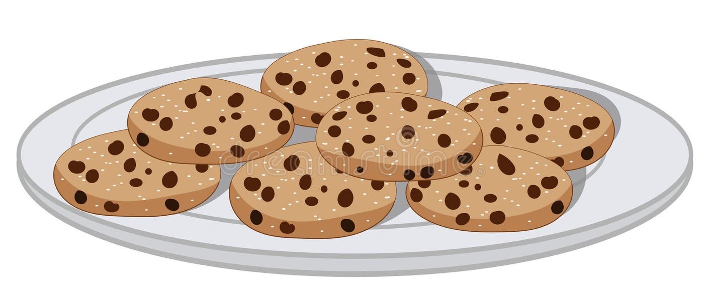 Cookies Plate Stock Illustrations – 24,563 Cookies Plate Stock ...