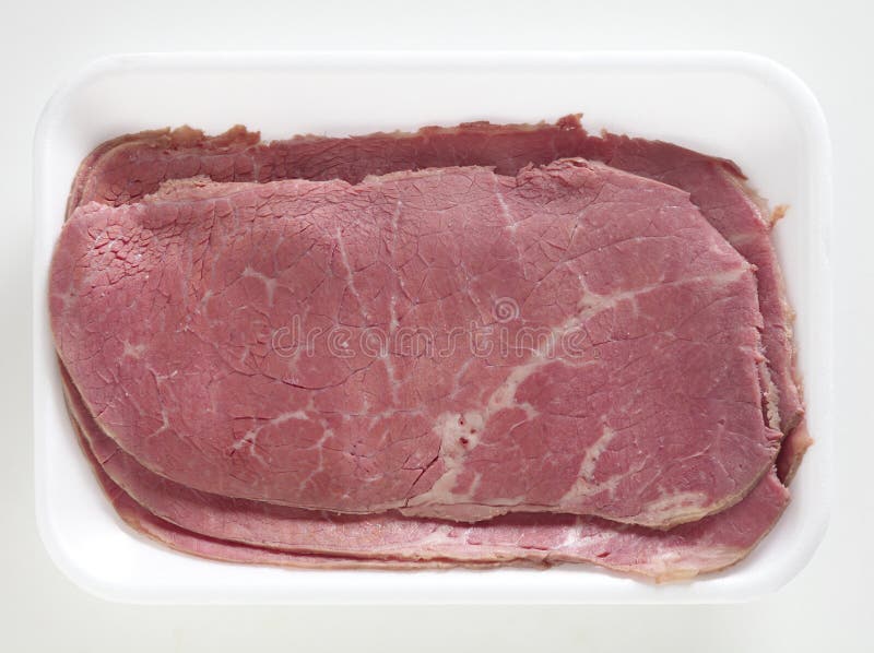 American corned beef tray stock image. Image of sliced - 27092435