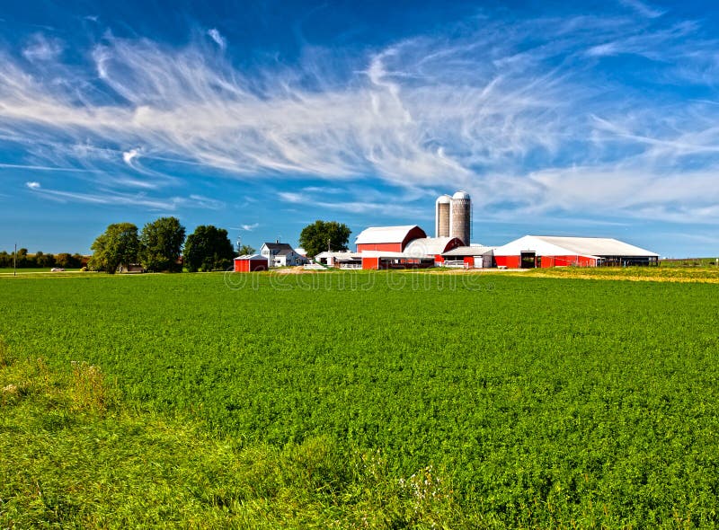 American Country Farm stock image. Image of building - 26695177