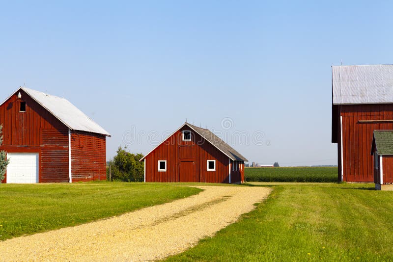 Country Farm Landscape stock photo. Image of grain, farmland - 25598352