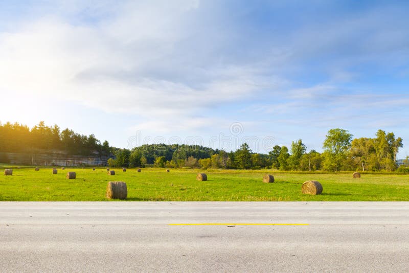 American Country Road stock photo. Image of highway, forest - 30542266