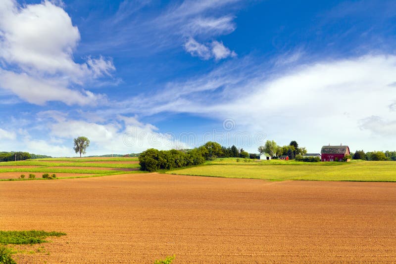 American Countryside stock photo. Image of field, farm - 25191442