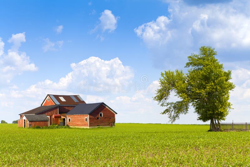 American Countryside stock image. Image of clouds, background - 25191553