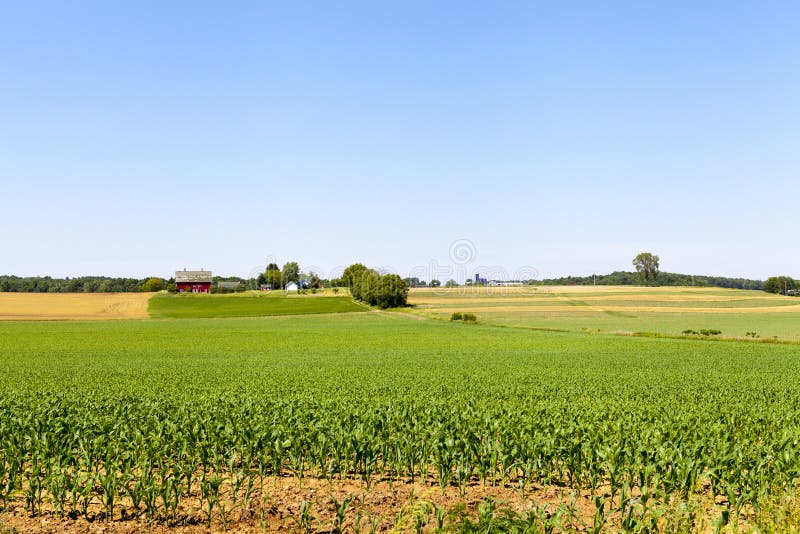 American Countryside stock image. Image of field, land - 30542365