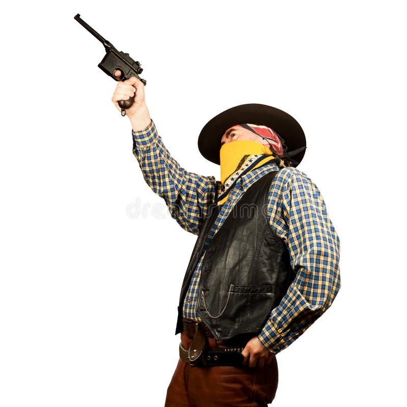 Wild west bank robbery stock photo. Image of macho, issues - 25459138