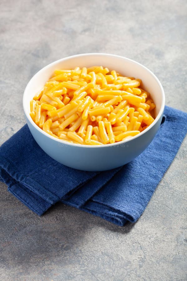 American Creamy Macaroni and Cheese Pasta Stock Photo - Image of ...