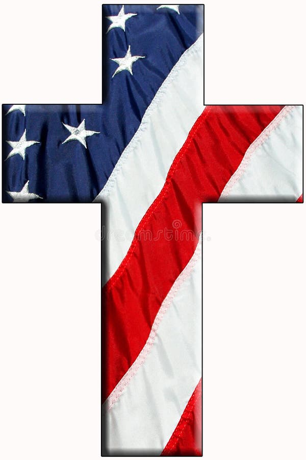 American Cross stock image. Image of protestant, stripe - 9253599