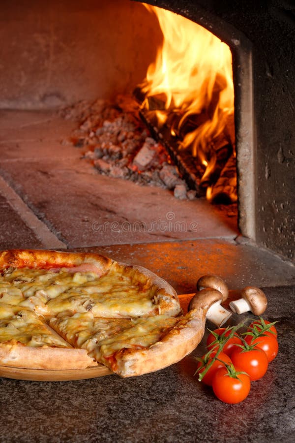 American crunchy pizza stock photo. Image of cooked, fire - 37458036