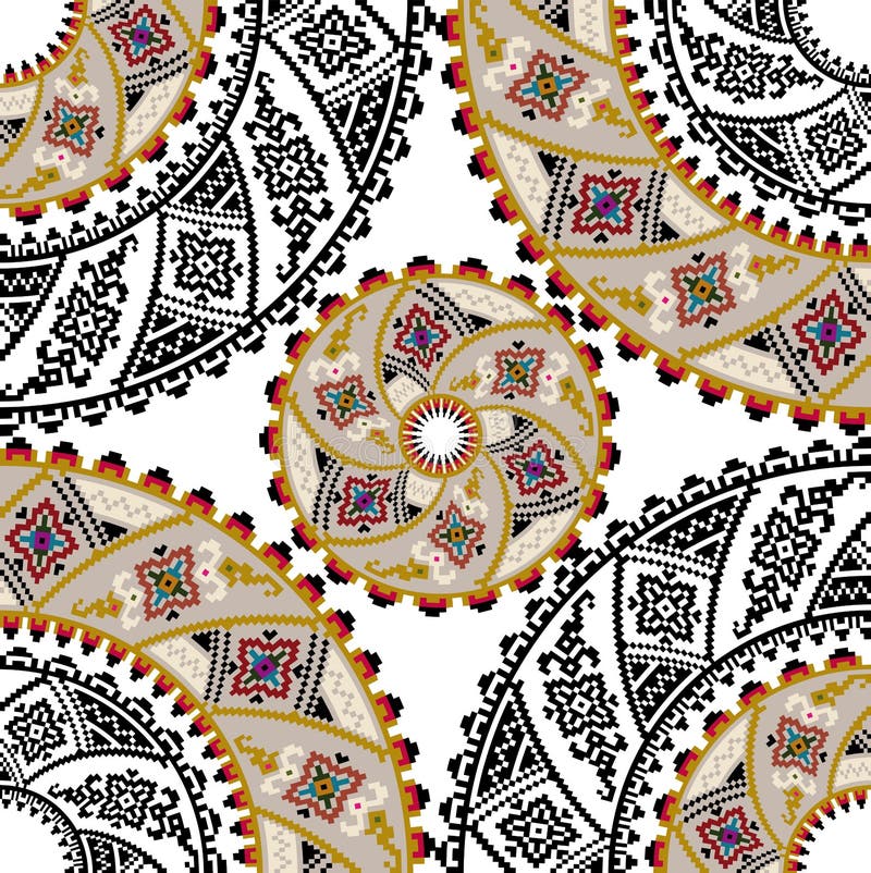 American culture pattern stock vector. Illustration of circle - 19907517