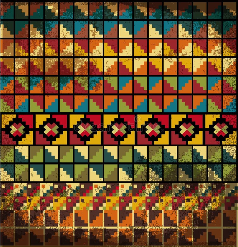 American culture pattern stock vector. Illustration of design - 20427591