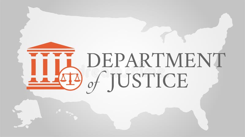 American Department of Justice Background Illustration Stock Vector ...