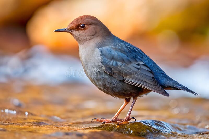 American Dipper Bird Goes Desert Stock Illustration Illustration Of Wilderness Nature 322705731