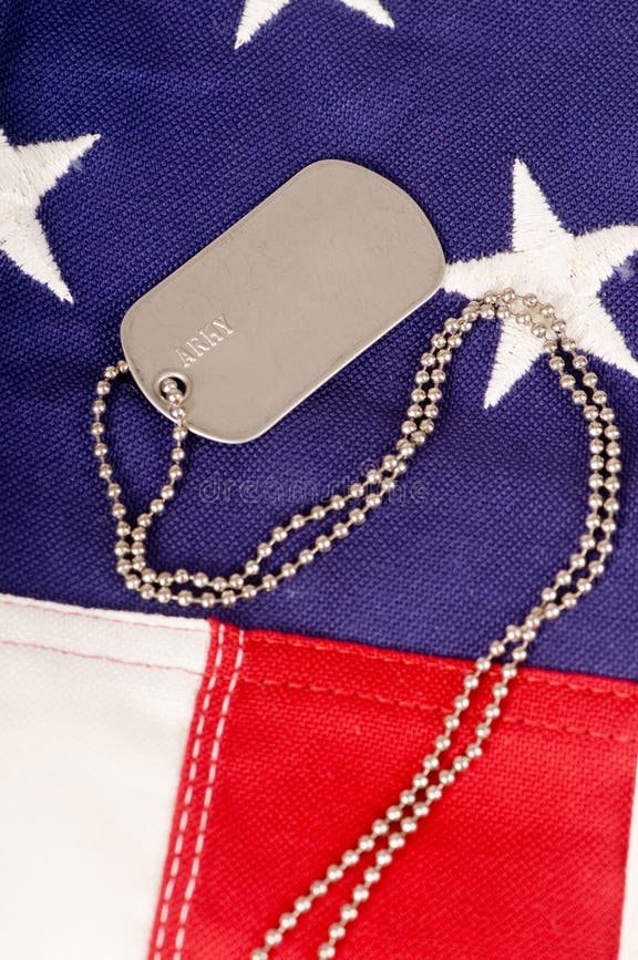 American Dog Tags stock photo. Image of dogtag, metal - 8236822
