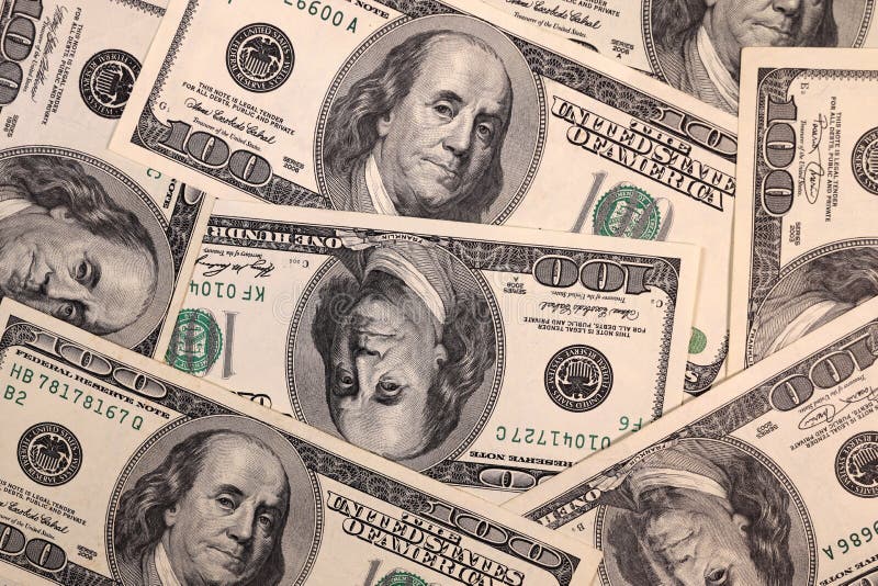 American Dollar Banknotes. Background, Texture from Money Stock Image ...