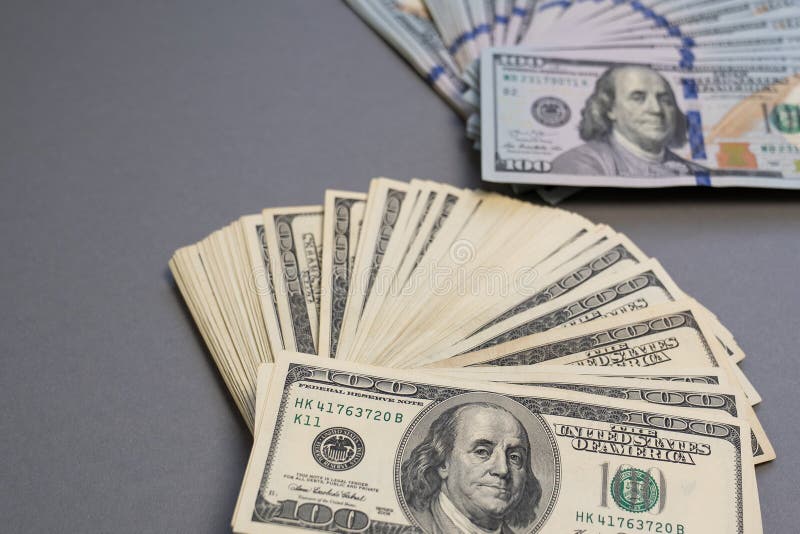 American Dollar Banknotes Stack, Old Banknotes Vs New, Pack of Money ...