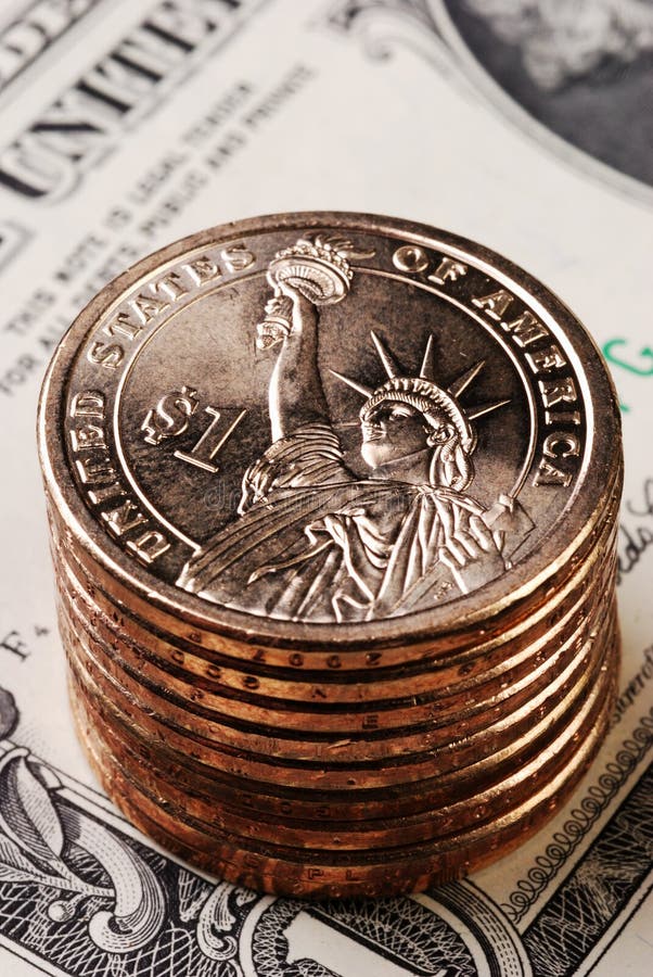 American Dollar Coin stock photo. Image of liberty, statue - 3689432