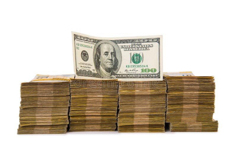 American dollar stack stock image. Image of cutout, finances - 42203909