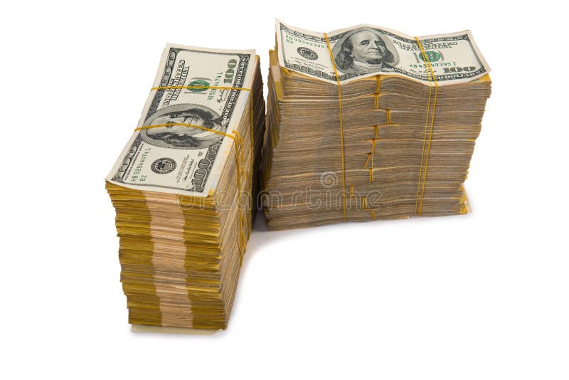 Stacks of Money stock photo. Image of barter, american - 1447356