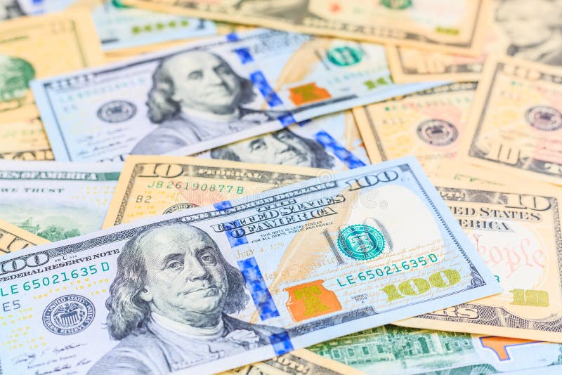 American Dollars Cash Money Stock Image - Image of value, investing ...