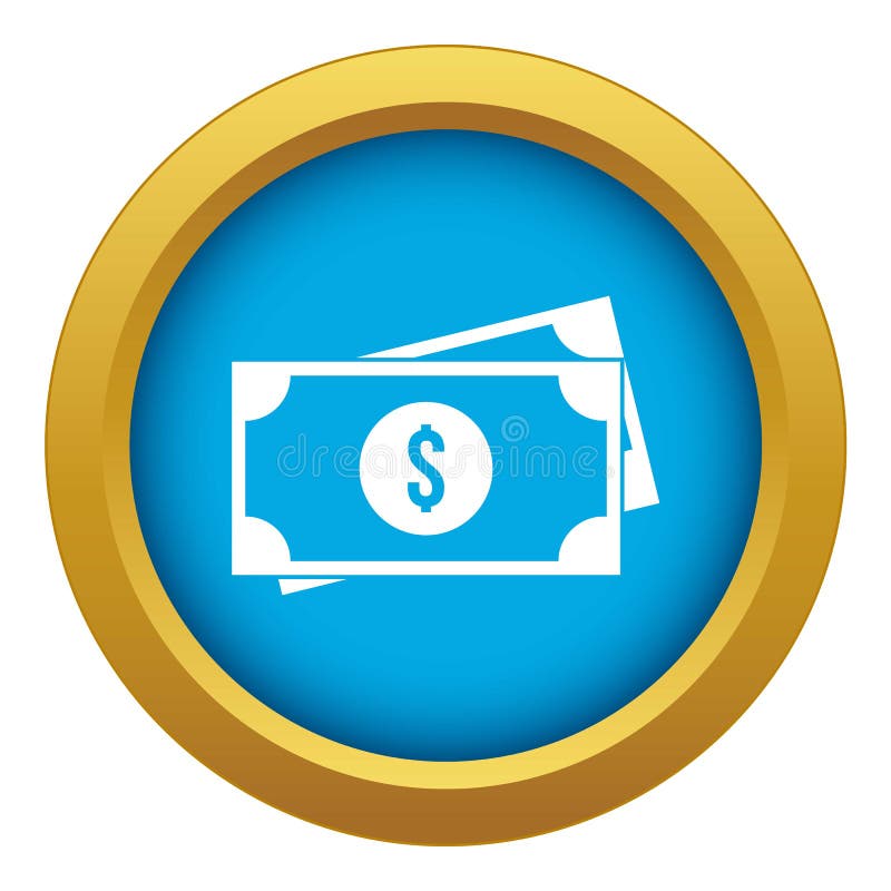American Dollars Icon Blue Vector Isolated Stock Vector - Illustration ...
