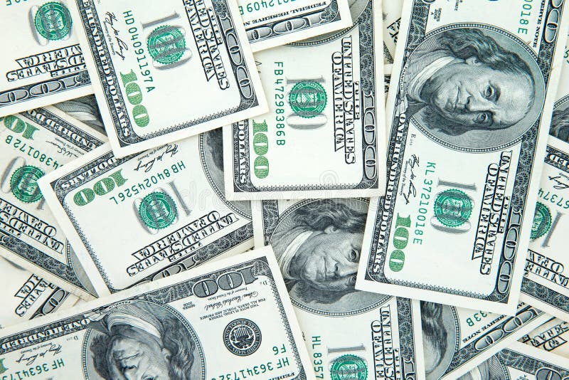 Stack of american dollars stock photo. Image of success - 261590078