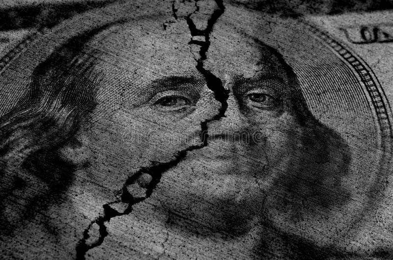 American Dollars Torn or Ripped Stock Illustration - Illustration of ...