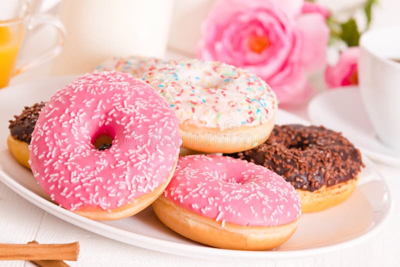 American donuts. stock photo. Image of homemade, doughnut - 85340268