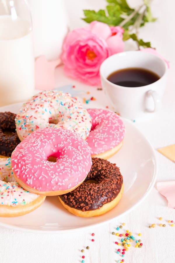 American donuts. stock photo. Image of dessert, brioche - 85422540