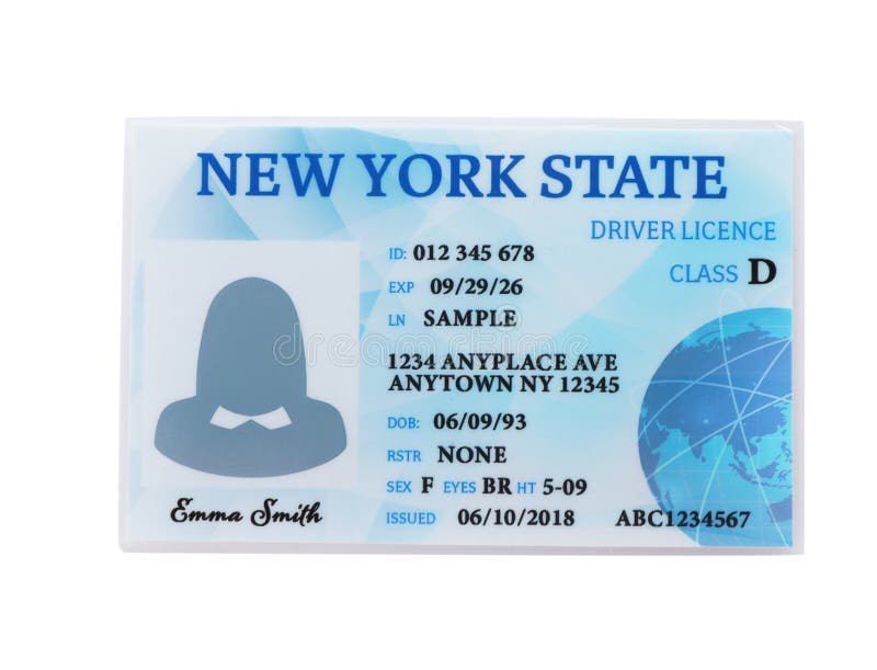 American Driving License on White Background Stock Photo - Image of ...