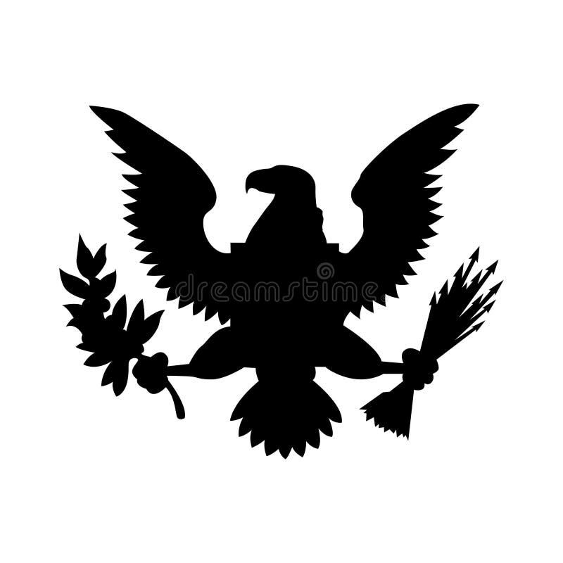 American Eagle Emblem Isolated Icon Design Stock Illustration ...