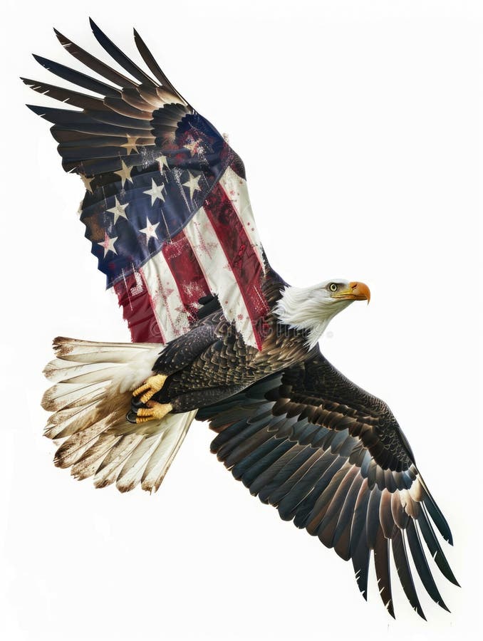 Freedom Eagle Flag American Eagle Mascot Logo The Symbol Of Freedom