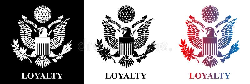 American Eagle Great Seal. Eagle with Arrows and Olive Branches Stock ...