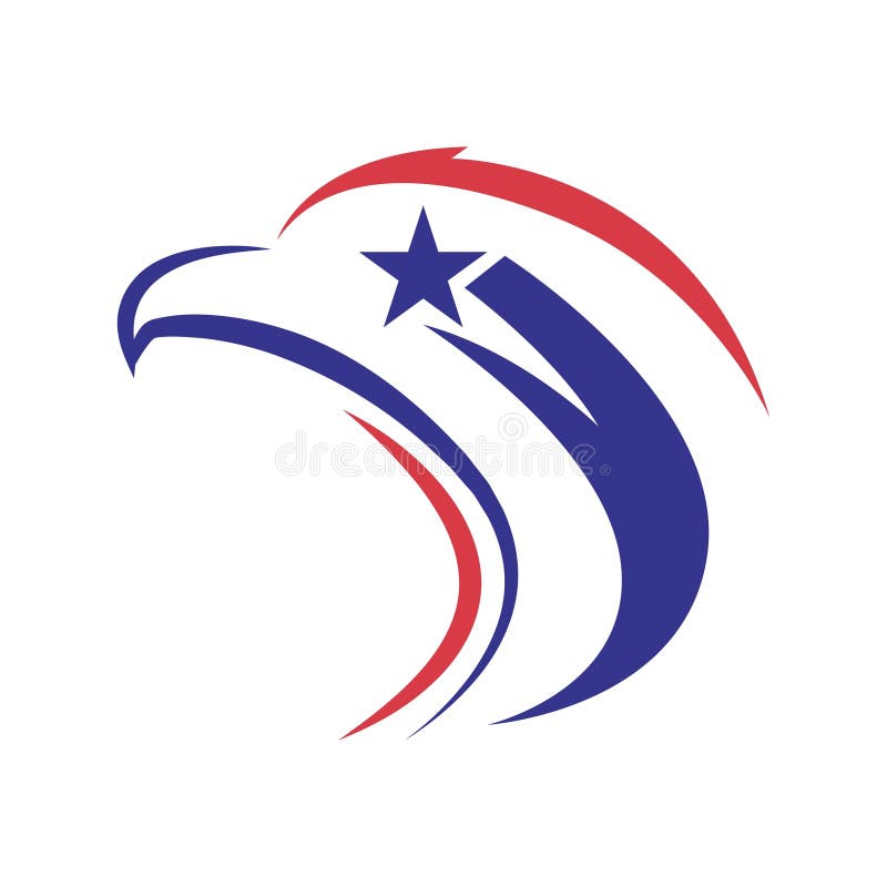 American eagle logo design stock vector. Illustration of america - 394886766