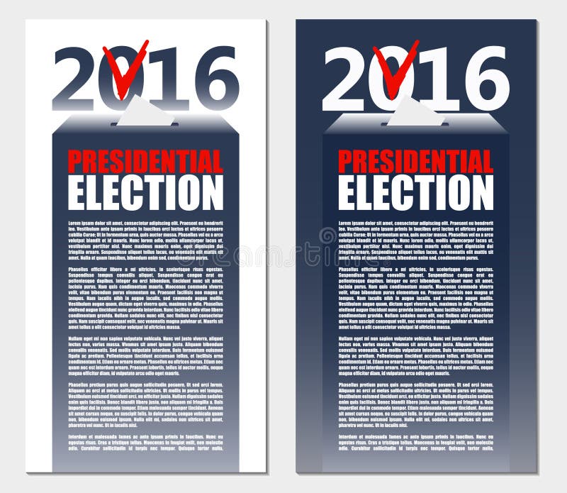 American Election 2016 Background. Poster or Brochure Template. Stock ...