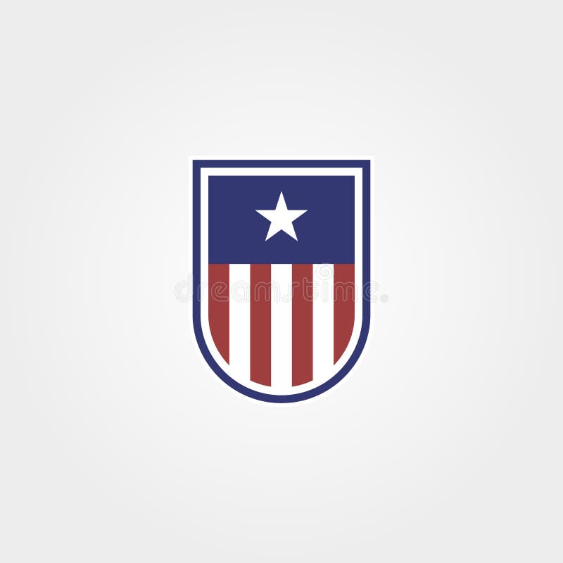 American Emblem with Shield Logo Vector Symbol Illustration Design ...