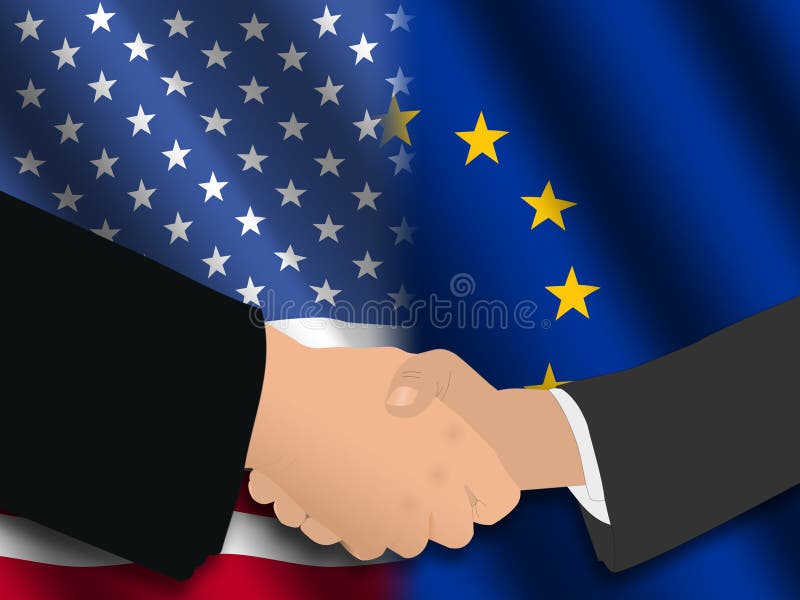 USA and EU stock illustration. Illustration of finance - 28584991