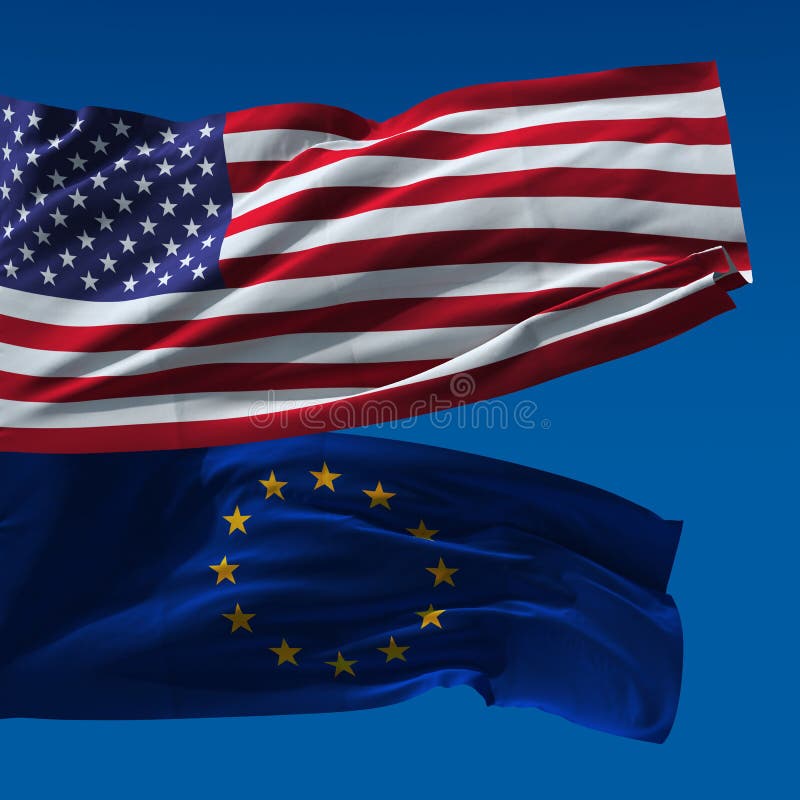 USA and EU stock illustration. Illustration of finance - 28584991