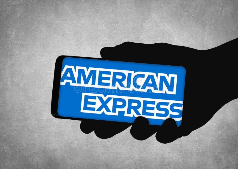 American Express Company Logo on Mobile Device Editorial Stock Photo ...