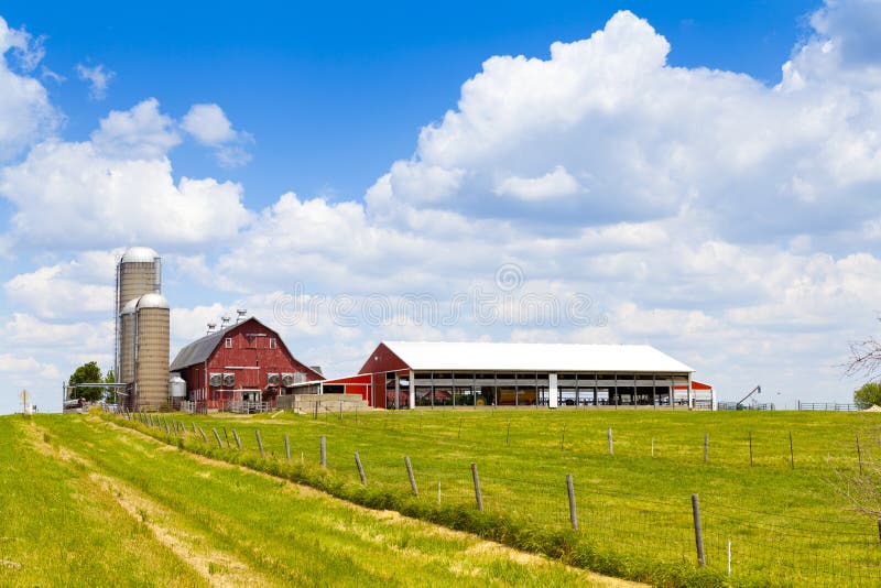 Scenic Farm Landscape stock photo. Image of farm, scene - 6580670
