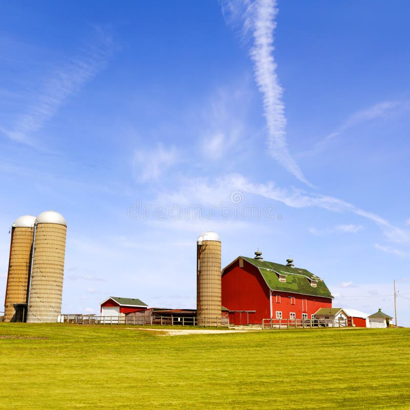 American Farm stock photo. Image of growth, land, farm - 26071122
