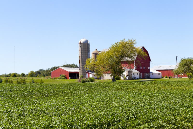 American Farm stock image. Image of clouds, ground, grass - 26071203