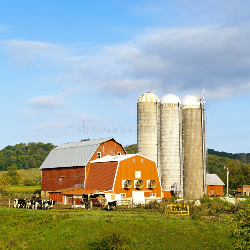 American Farm stock image. Image of crop, azure, industry - 27126181