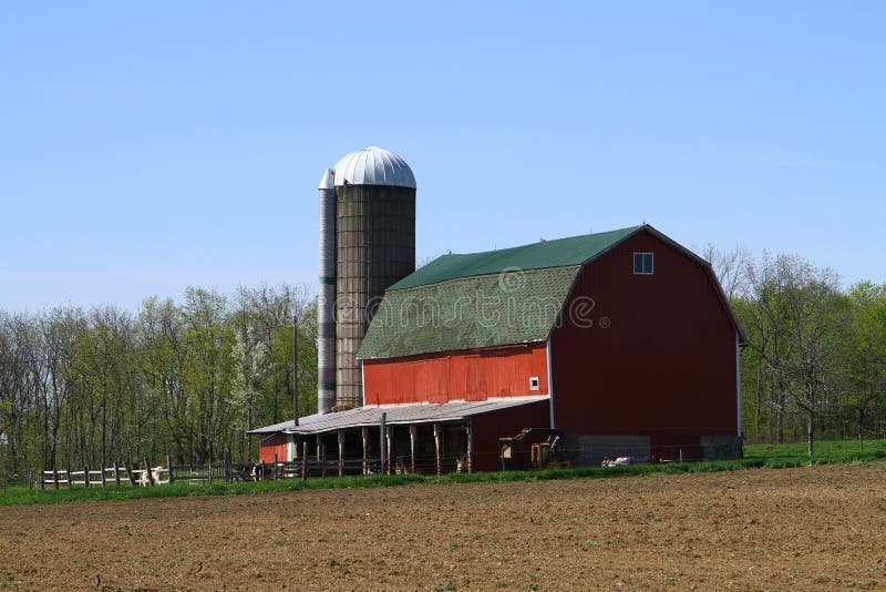 American farm stock image. Image of blue, storage, barns - 31381913