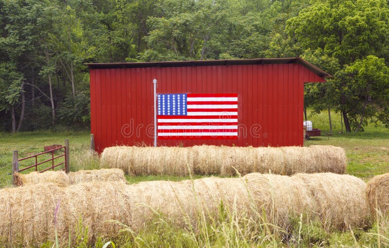 American farm field stock image. Image of field, flag - 153089503