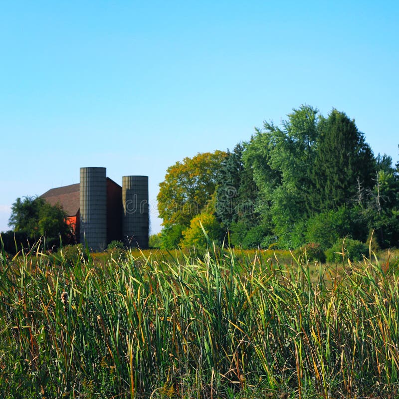 American farm landscape stock image. Image of season - 34111451