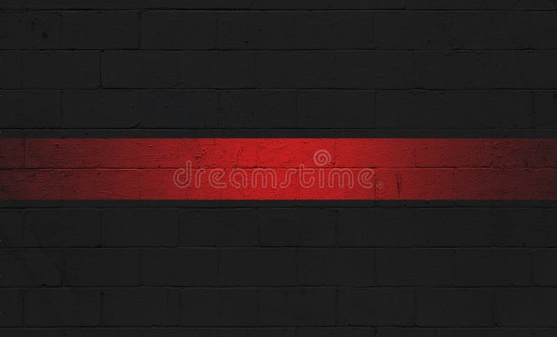 American Firefighter Support Flag Painted on a Wall Stock Photo - Image ...