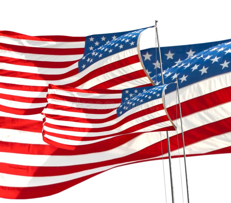 American flag stock image. Image of flowing, isolated - 1197345