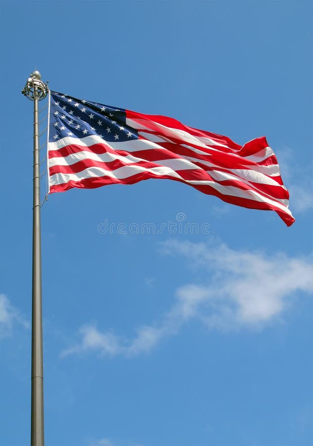 Droopy American Flag stock image. Image of banner, limp - 15769325