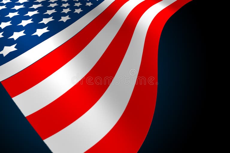 Flowing American Flag Stock Illustrations – 2,064 Flowing American Flag ...